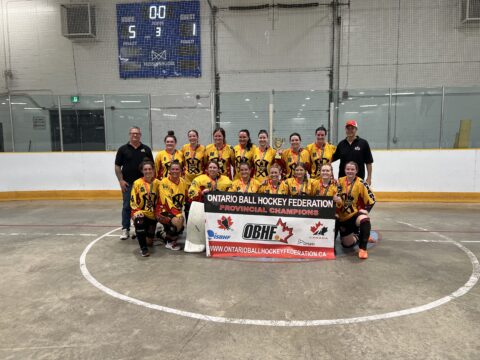 2025 OBHF Women’s B/C Champions | Ontario Ball Hockey Federation